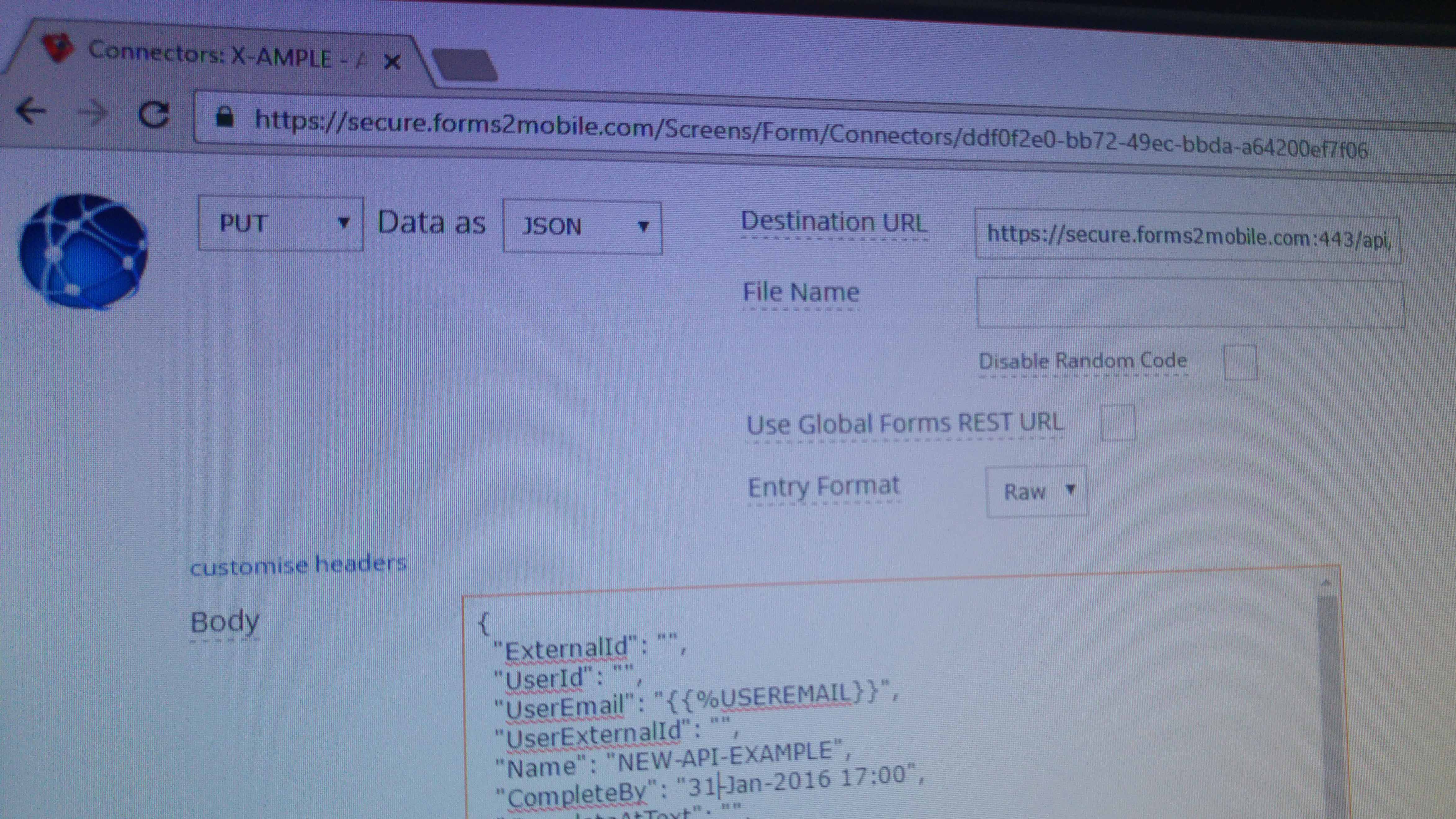 New REST Connector for Forms - forms2